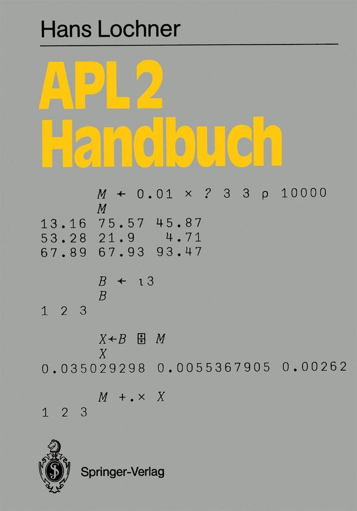 Buch (kartoniert): "APL2-Handbuch"