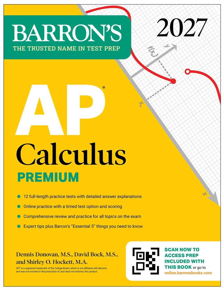 eBook epub: "AP Calculus Premium, 2027: Prep Book with 12 Practice ...