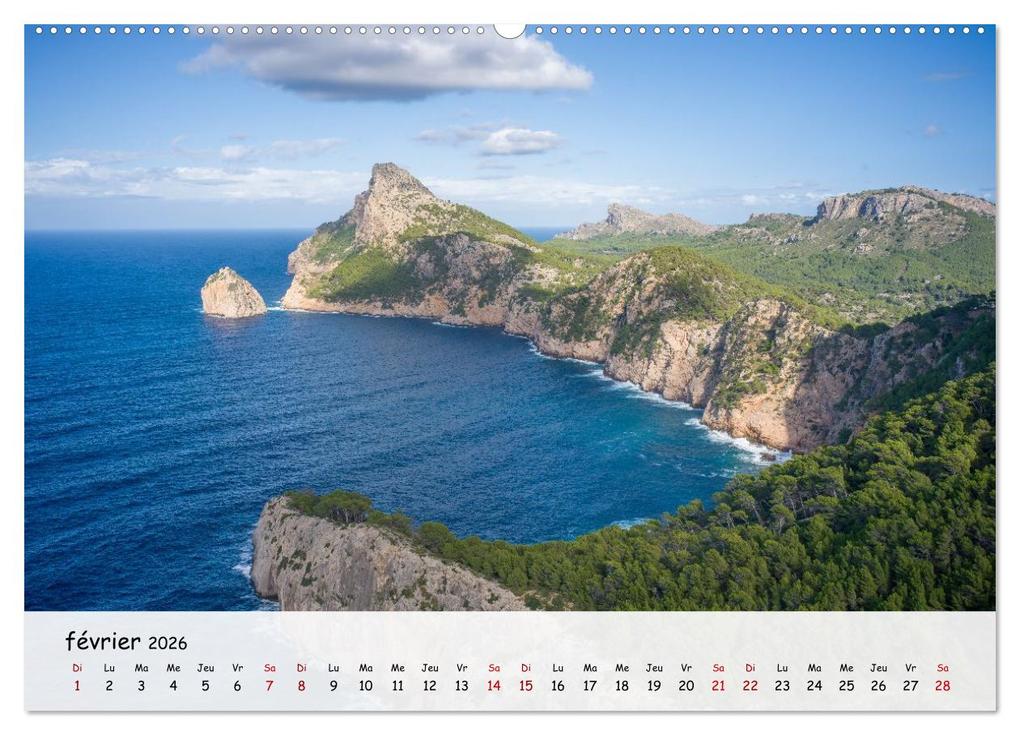 Thomas Bugdoll, Calvendo: Majorque - Une île à couper le souffle en Méditerranée (Calendrier ...