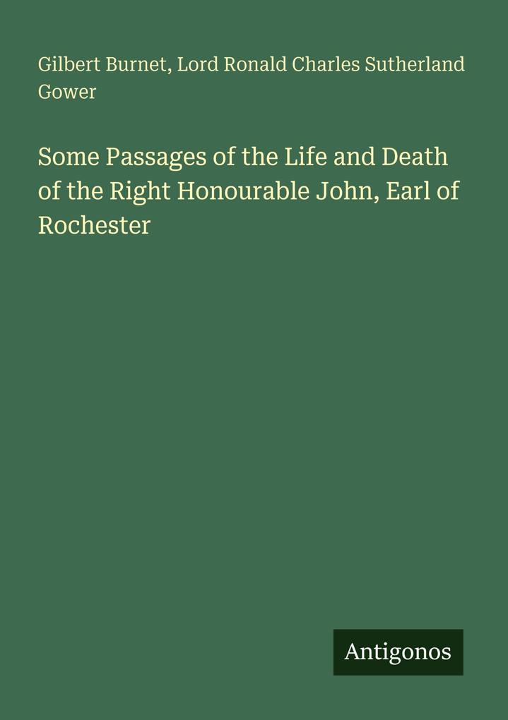 Buch (kartoniert): "Some Passages of the Life and Death of the Right ...