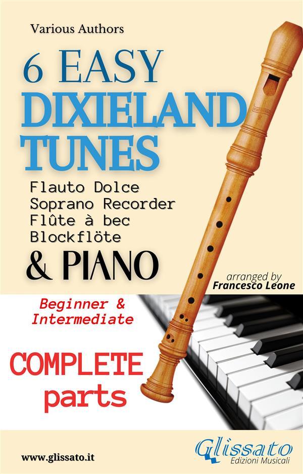 eBook epub: "6 Easy Dixieland Tunes - Soprano recorder & Piano (complete)"